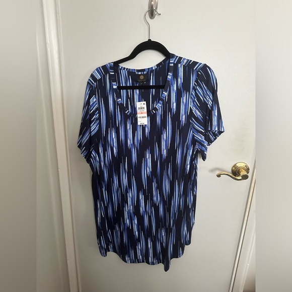JM Collection | Tops | Womens Jm Collection Short Sleeve Blouse Size 2x ...